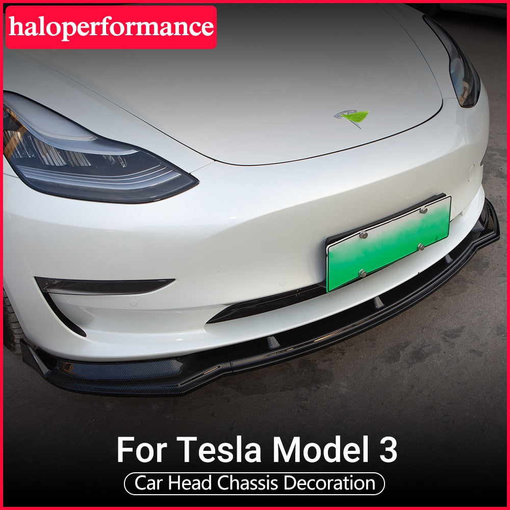 Tesla Carbon Fiber ABS Car Front Bumper – Techno4buy