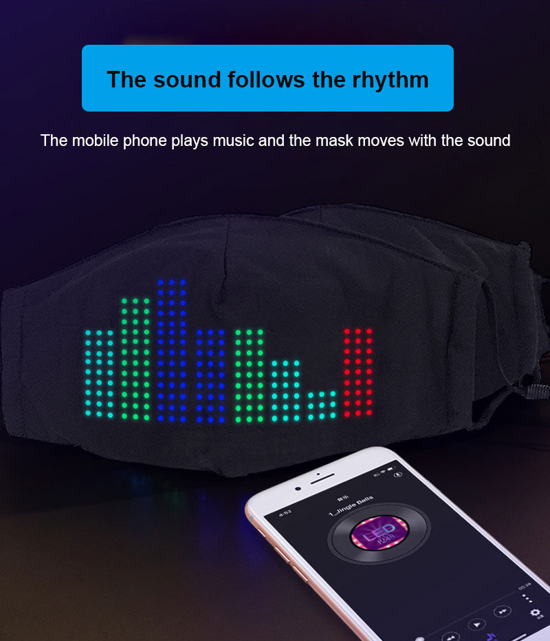 Programmable LED Face Mask – Techno4buy